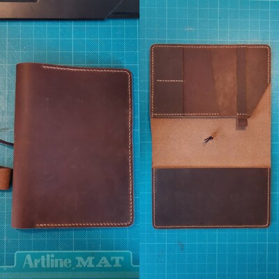 Personalized Leather RHODIA Notebook Cover Portfolio Fit for - Etsy