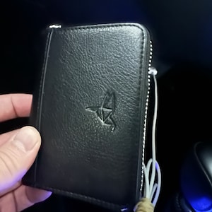 Magnetic Closure Genuine Leather Cardholder Wallet for Men Personalized ...