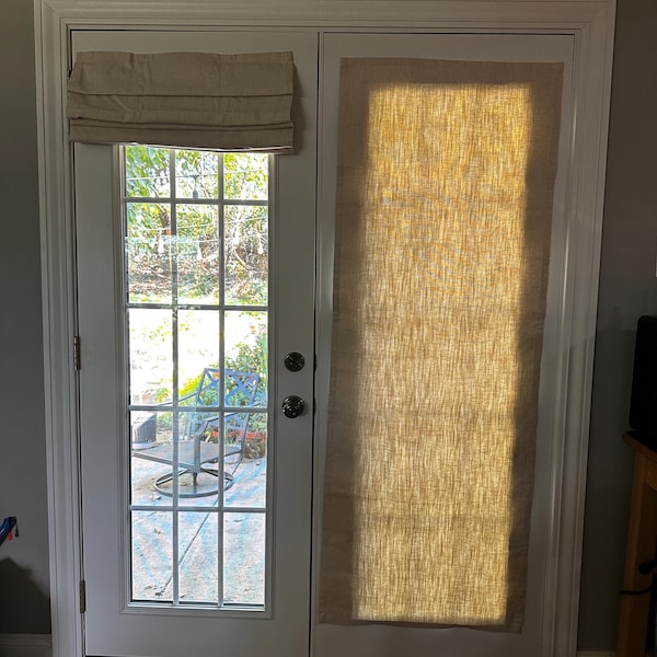 Magnetic Shade | Choose Your Lining | Natural Slub Linen 85 Cotton 15 ...