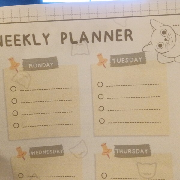 Pixel Art Undated Monthly Planner, Digital Planner, Printable Planner ...