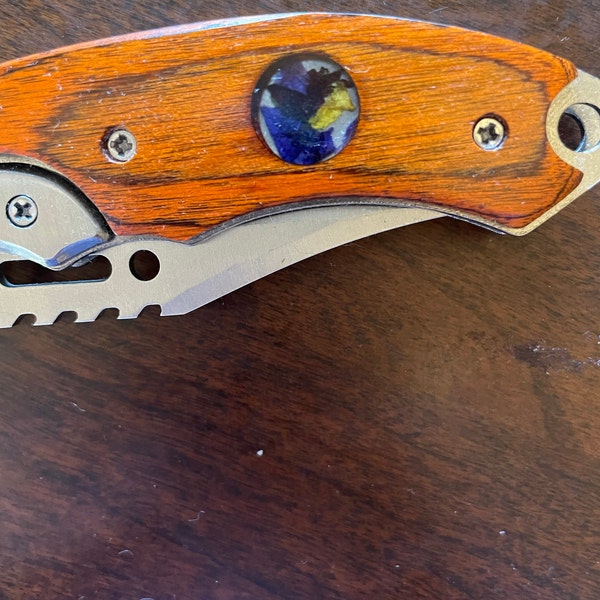 Keepsake Knife, Memory Flower Knife, Personalized Knife, Flower Petal ...