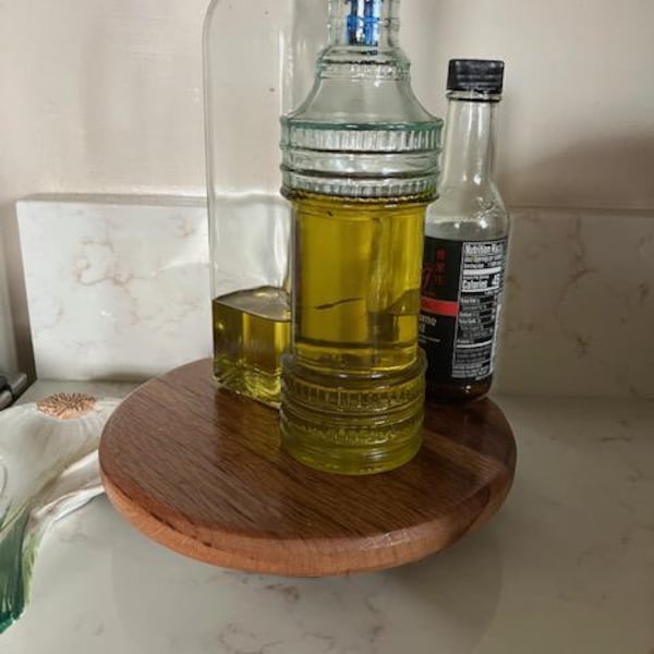 Rectangular Lazy Susan Display Stand Pedestal Home School Office 4 ...