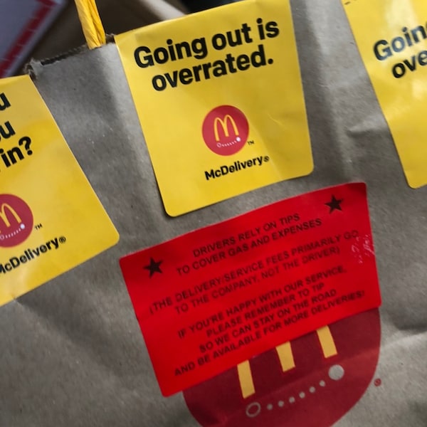 Stickers Bag Sealers Tip Reminder Labels for Doordash, Grubhub, Favor ...