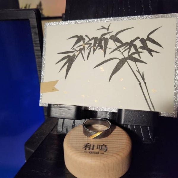 Kintsugi Wedding Ring Set – His and Hers Rings in 999 Silver and 24K ...