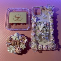 Princess Style Pink Bow Decoden Phone Case for All Brand - Etsy