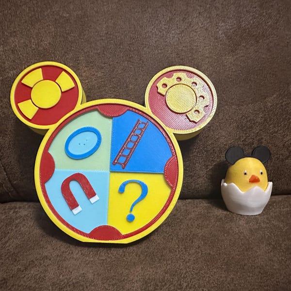 Mickey’s Clubhouse Toodles 3d-printed Standing Figures – Face, Circles ...