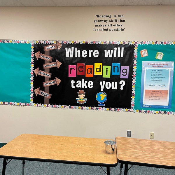 Reading Bulletin Board Kit: Classroom Decor - Etsy