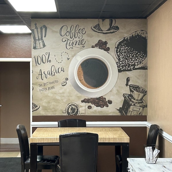 French Toile Landscape Wallpaper Peel and Stick,blue French Rustic Wall ...