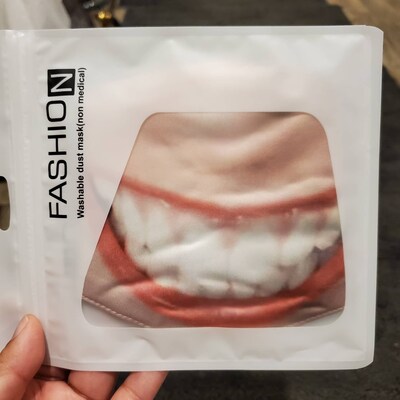 NEW 2021 Party Funny Human 3D Printing Face Mask Protection Washable ...