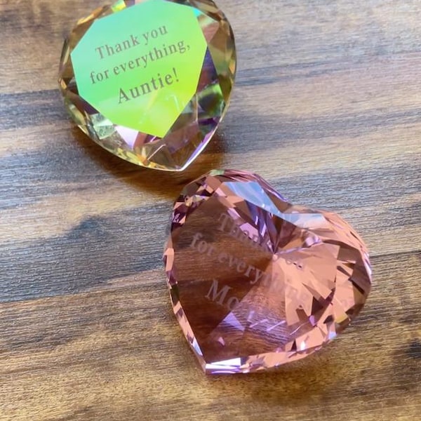 Birthstones Paperweight Glass Diamond 40mm Crystal Art - Etsy