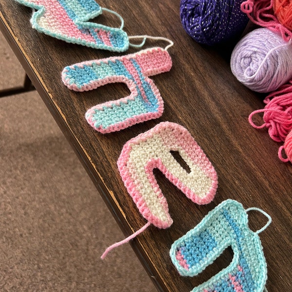 Crochet Pattern: Alphabet Lowercase Letters, Soft Letters, Play Letters ...