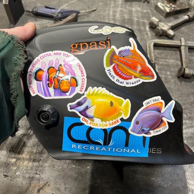 Funny Dogface Puffer Fish Vinyl Sticker - Etsy