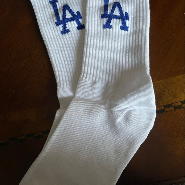 Dodgers Socks || Los Angeles Dodger Socks || Dodgers Gift - Etsy