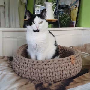 Cat Toy Basket / Catbasket / Chunky Crochet / Catear Basket / - Etsy