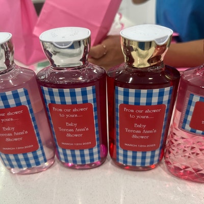 Custom Designed Shower Gel Labels Bath & Body Works 3 Oz - Etsy