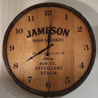 Whisky Barrel Clock - Etsy
