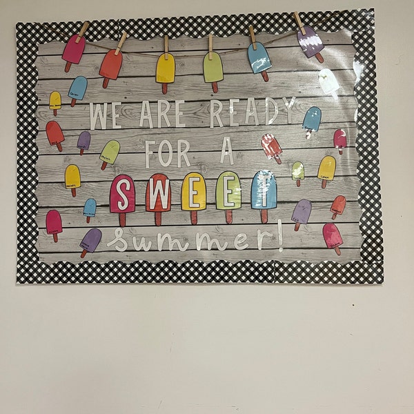 Ice Pop Bulletin Board: Sweet Summer Classroom Decor (digital Download ...