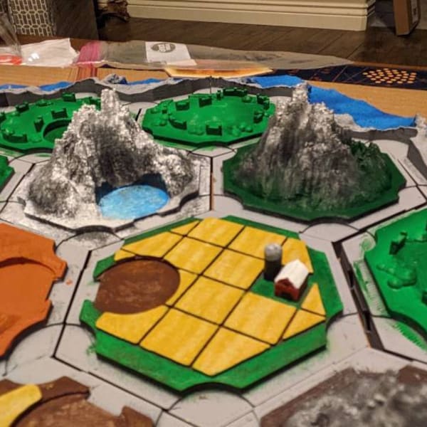 Custom 3D Print, Magnetic Game Board for Settlers of Catan - Etsy
