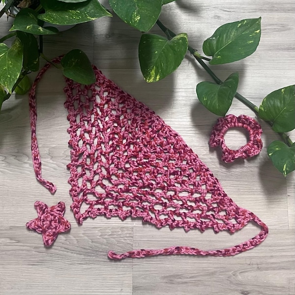 The Gradient Granny Kerchief PDF Pattern | Crochet Bandana Downloadable ...