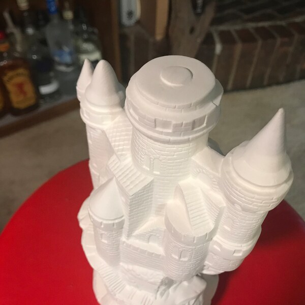 Castle. Ready to Paint Ceramic Bisque Castle. U-painted Ceramic Castle ...