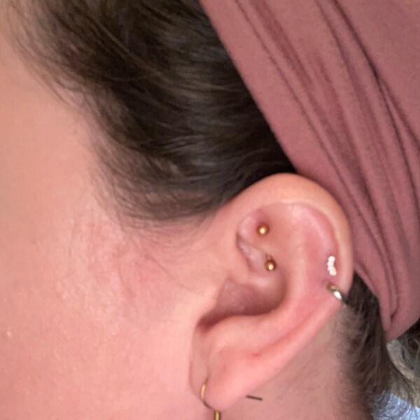 Daith Earring Daith Piercing 16g Rook Earring Rook Piercing Eyebrow ...