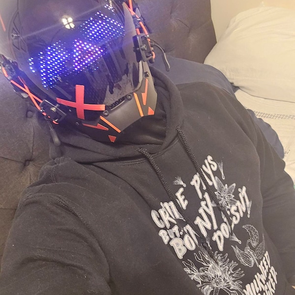 Bluetooth Cyberpunk Mask - Futuristic Mask -cyberpunk Helmet-tech Mask ...