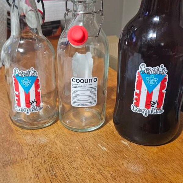 Coquito (PR Taino Flag) Labels ONLY - Customized W Free Shipping ...