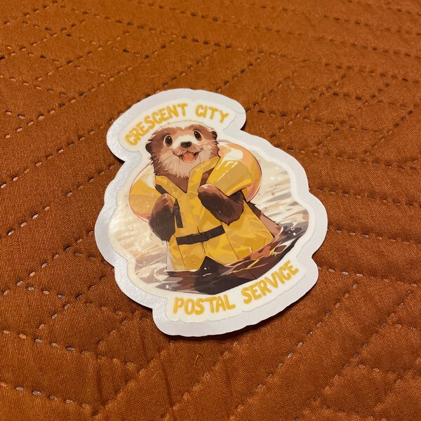 Crescent City Otter Sticker | Lunathion Postal Service - Etsy