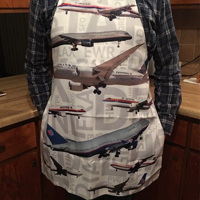 Misc Aircraft With Airport Codes Apron - Etsy