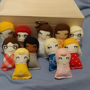 Set of 4 Miniature Rag Dolls Tiny Dolls Miniature Dolls | Etsy