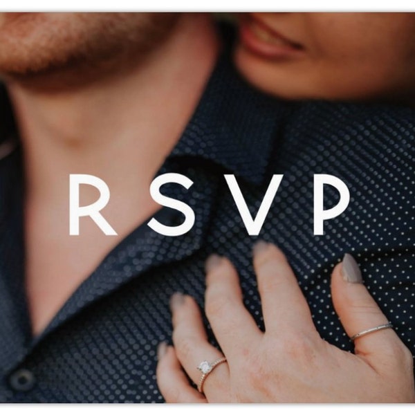 Wedding Invitation PSVP Postcard Template, Wedding Postcard RSVP ...