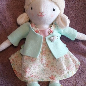 Lamb Sewing Pattern PDF Make a Cloth Lamb Doll / Stuffed Animal Toy and Clothes for Easter ...