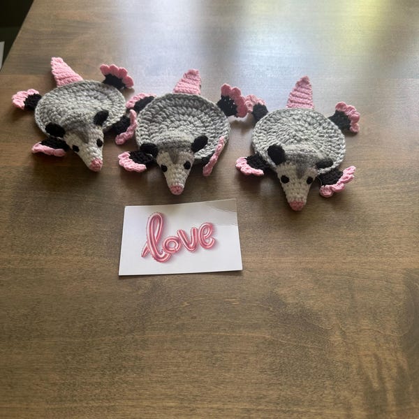 Opossum Plush, Cup Holder Coaster, Table Stand, Cute Coaster Possum ...