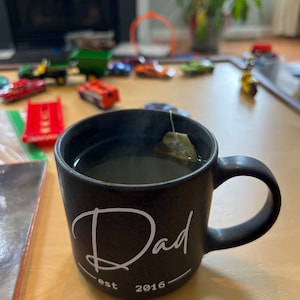 Dad Coffee Cup, Dad Mug, Dad Established 2022 2023 2024, New Dad Gift ...