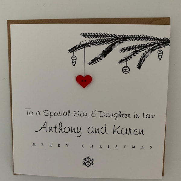Personalised Son Card, to A Special Son Birthday Card, Handmade Card ...
