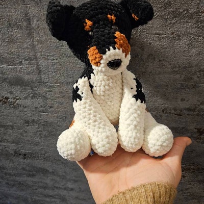 Aussie Puppies Crochet Pattern, Australian Shepherd, Black Tri, Red Tri ...