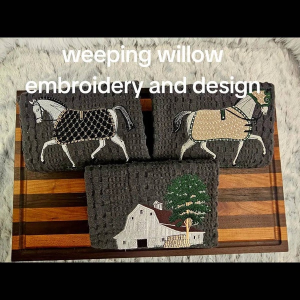 Farm Barn Embroidery File, Rustic Old Farm Barn Embroidery File ...