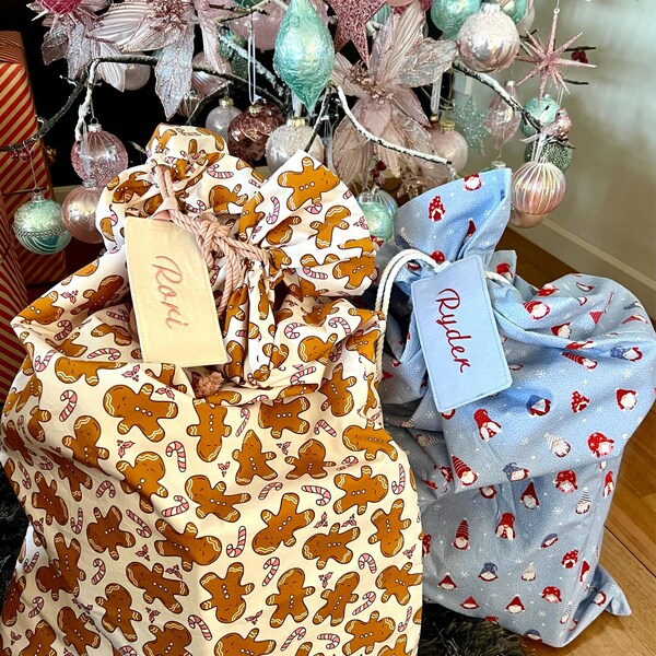 Personalised Santa Sack Tag | Personalised Gift Tag | Personalised Tag ...