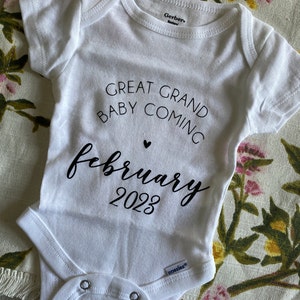 Great Grand Baby Coming Pregnancy Announcement Great - Etsy