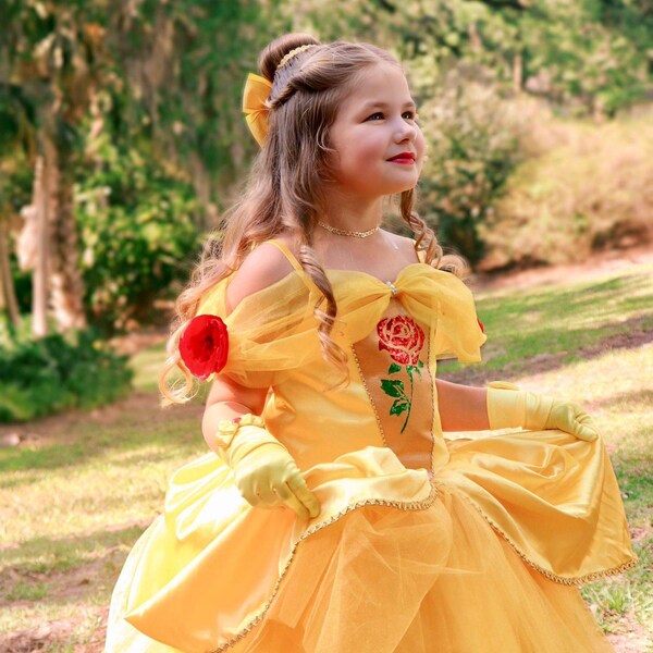 Mini Princess Belle Costume, Beauty and the Beast Belle Dress - Etsy