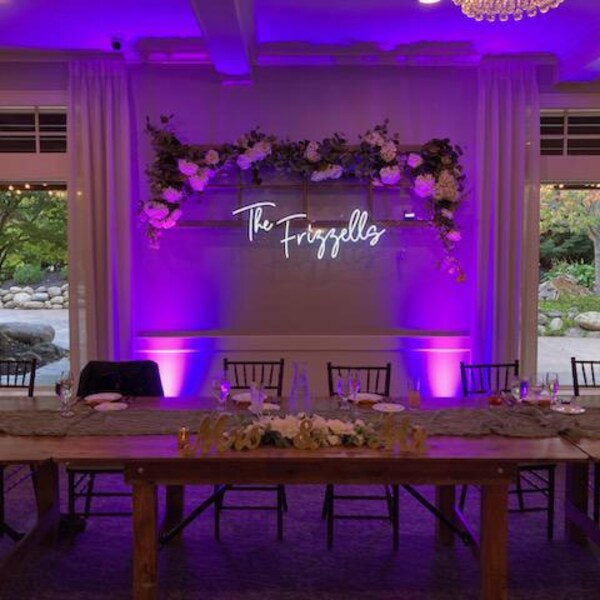 Wedding Neon Sign Custom Last Name Neon Wedding Gift Wedding Decor ...