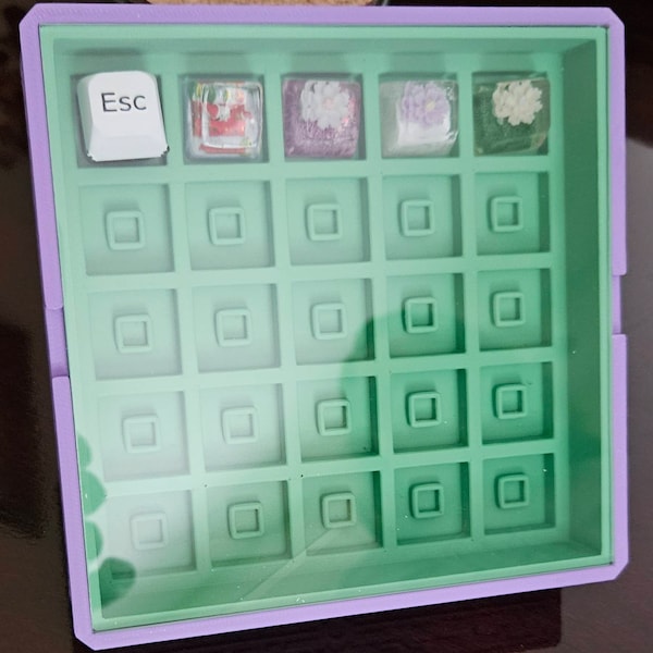 ANOMALY 6x6 [36 Slot] Artisan Keycap Box (with Stem Guides) - Etsy