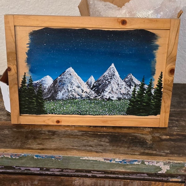 Geometric Wood Sign - Wooden Wall Art - Wood Mosaic Wall Art- Big Wall ...