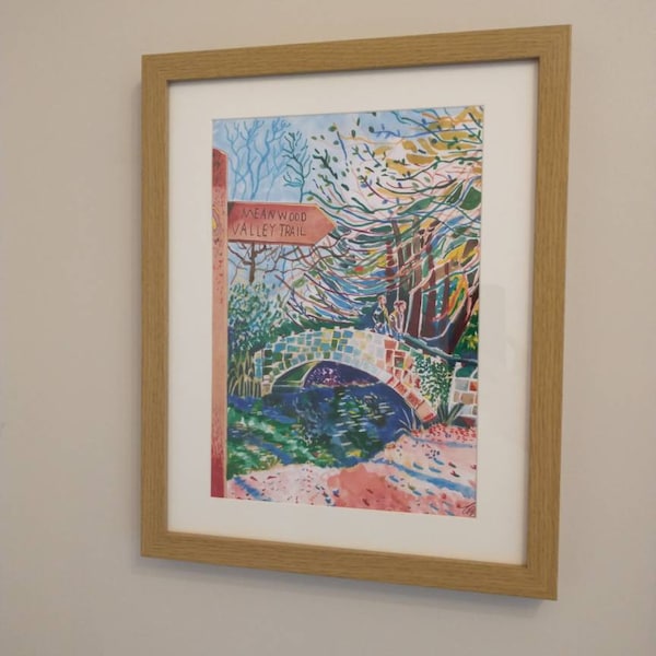 Leeds England, Meanwood Park, Yorkshire, Leeds Art Print, Leeds Poster ...