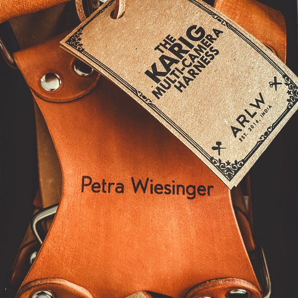 Karig, Leather Dual Camera Harness in Full Grain Water Buffalo, Multi ...