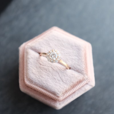 9 Colors Velvet Ring Box, Engagement Ring Box Double and Single Slot - Etsy