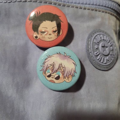 Geto & Gojo Button Pin Set/ Handmade 1.45 Inches Button Pins - Etsy