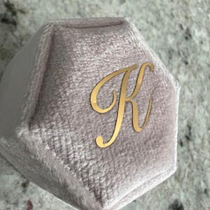 Personalized Velvet Ring Box Monogram Ring Box Ring Box - Etsy