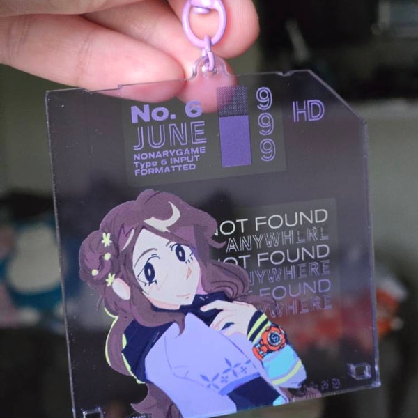 999 Charms // Zero Escape Floppy Disk Keychains - Etsy