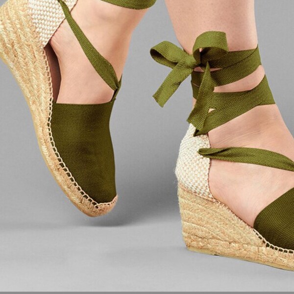 Espadrilles High Platform Rope Soles Made in Spain Make Your Own ...